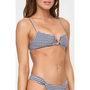 L*Space Peyton Bikini Top Atta Girl Gingham