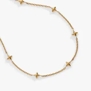 ALEX AND ANI Star Chain Anklet - Gold