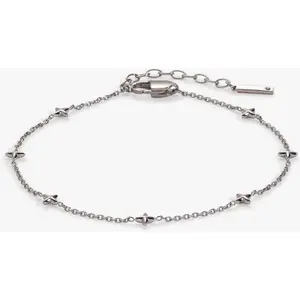 ALEX AND ANI Star Chain Anklet - Silver