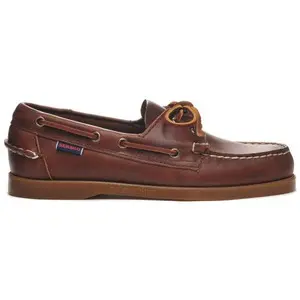SEBAGO Portland Waxed Leather Boat Shoes - Brown-honey