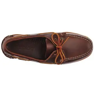 SEBAGO Portland Waxed Leather Boat Shoes - Brown-honey