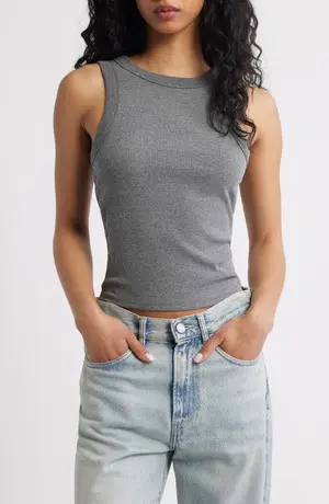 Topshop Ribbed Tank