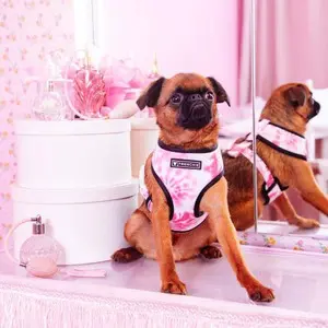 FRENCHIE Duo Reverible Harness - Pink Tie Dye