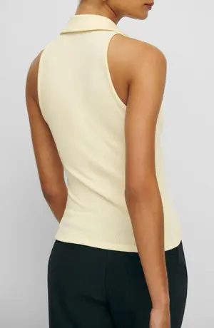 REFORMATION Austine Johnny Collar Sleeveless Top