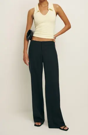REFORMATION Austine Johnny Collar Sleeveless Top