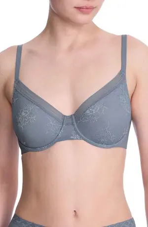 Natori Love Lace Underwire Bra - Country Blue/minty
