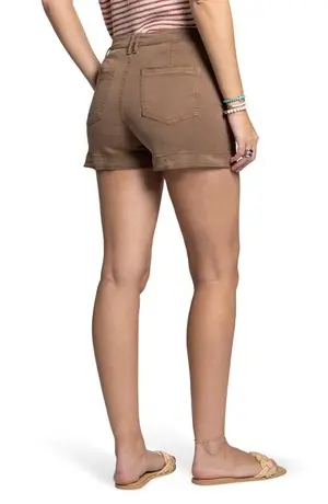 THREAD & SUPPLY Loretta High Rise Shorts - Toffee