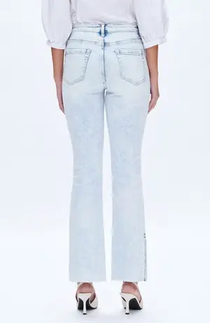 BAYEAS High-rise Bootcut Jeans With Slits