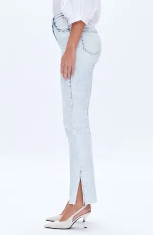 BAYEAS High-rise Bootcut Jeans With Slits