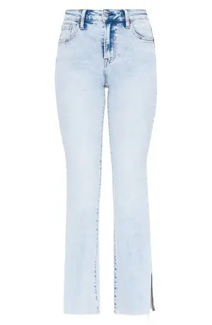 BAYEAS High-rise Bootcut Jeans With Slits
