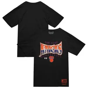 Mitchell & Ness New York Knicks Worldwide Collection Glow Up T-shirt - Black