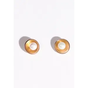 ABLE Emma Pearl Stud Earrings