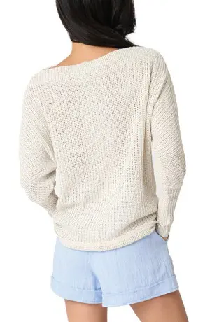 GIBSONLOOK Marled Slouchy Sweater - Natural