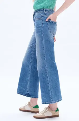 BAYEAS High-waist Wide-leg Jeans
