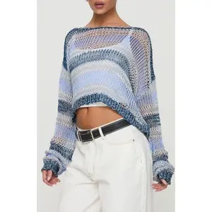 Princess Polly Perren Stripe Sheer Sweater