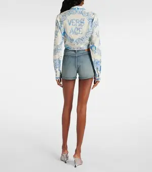Versace Underwater Barocco Crop Top