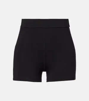 Wardrobe.NYC High-rise Jersey Shorts - Black