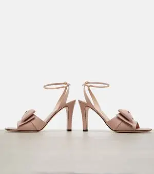 Valentino Garavani Bowow 95 Leather Sandals - Pink