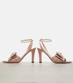 Valentino Garavani Bowow 95 Leather Sandals - Pink