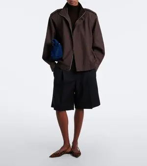 GIANVITO ROSSI Robbie Leopard-print Slingback Flats - Multicoloured