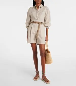 Paris Texas Hydra Metallic Leather And Raffia Sandals