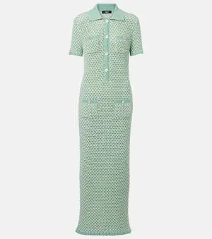 Versace Crochet Cotton-blend Maxi Dress