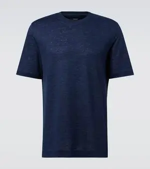 Zegna Linen T-shirt - Blue