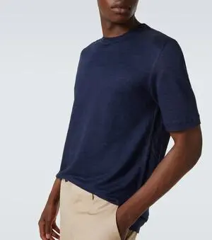 Zegna Linen T-shirt - Blue