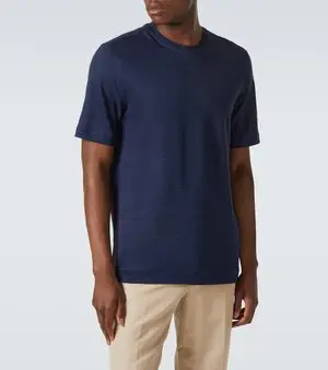 Zegna Linen T-shirt - Blue