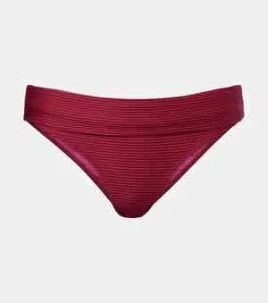 Heidi Klein Cassis Bikini Bottom - Burgundy