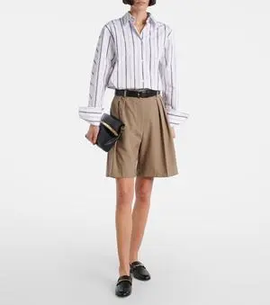 TOD'S Leather Loafers With Gold Hardware