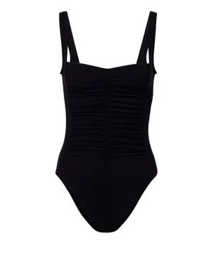 KARLA COLLETTO Ruched One-piece Swimsuit - Black