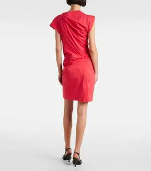 VIVIENNE WESTWOOD Hebo Orb Cotton Jersey Minidress - Red