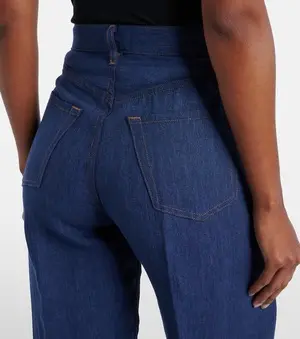 Citizens Of Humanity X Argent Ayla Mid-rise Wide-leg Jeans - Blue