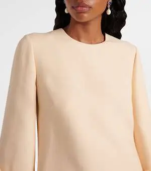 Valentino Garavani Crêpe Couture Minidress - Yellow