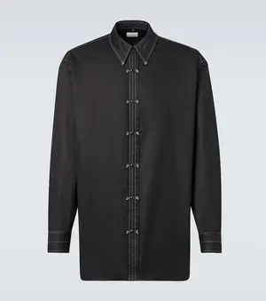 LEMAIRE Embellished Cotton Satin Shirt