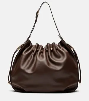 Zimmermann Halcyon Large Leather Bucket Bag - Brown