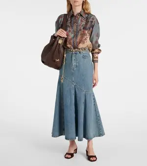 Zimmermann Halcyon Large Leather Bucket Bag - Brown