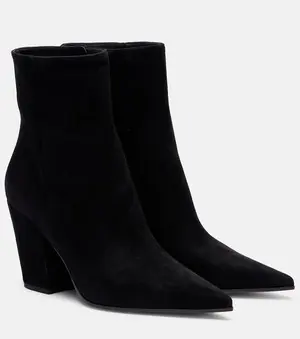 GIANVITO ROSSI Keinna 85 Suede Ankle Boots