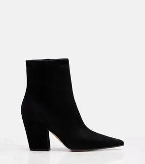 GIANVITO ROSSI Keinna 85 Suede Ankle Boots