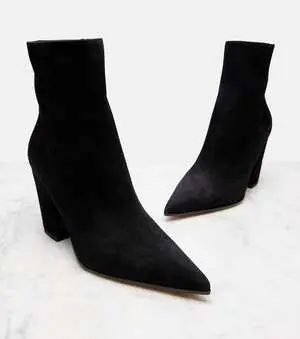 GIANVITO ROSSI Keinna 85 Suede Ankle Boots