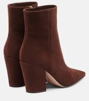 GIANVITO ROSSI Keinna 85 Suede Ankle Boots - Brown