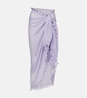 Melissa Odabash Papero Rayon Beach-cover Up - Purple