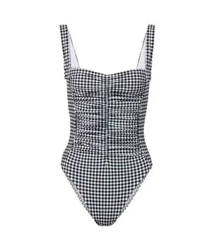 KARLA COLLETTO Gingham Swimsuit - Black