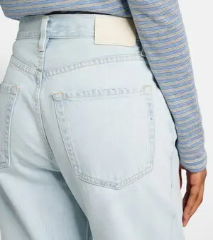 Citizens Of Humanity Dahlia Distressed Low-rise Wide-leg Jeans - Blue