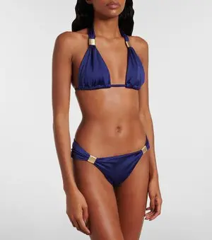 Heidi Klein Beau Soleil Bikini Bottoms - Blue