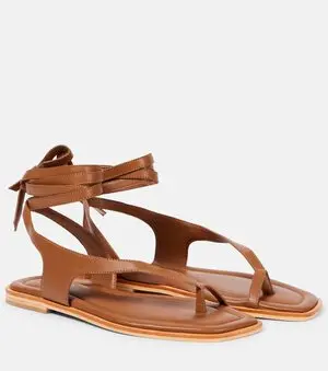 A.emery Heidi Lace-up Sandals - Brown