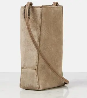 Brunello Cucinelli Mini Suede Crossbody Bag