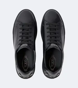 TOD'S Leather Sneakers - Black