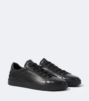 TOD'S Leather Sneakers - Black